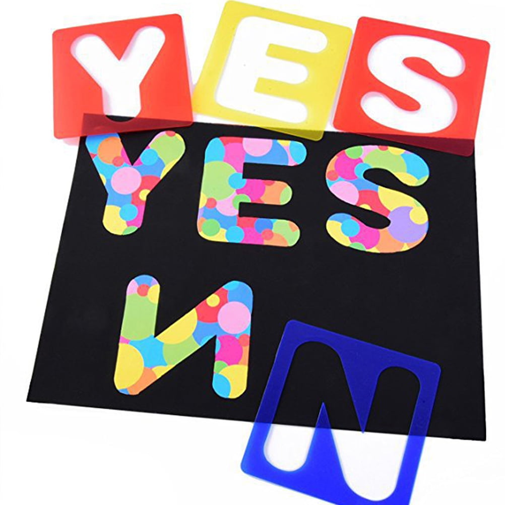 Milisten Painting Stencils for DIY Projects 1 Set Alphabet Drawing ...