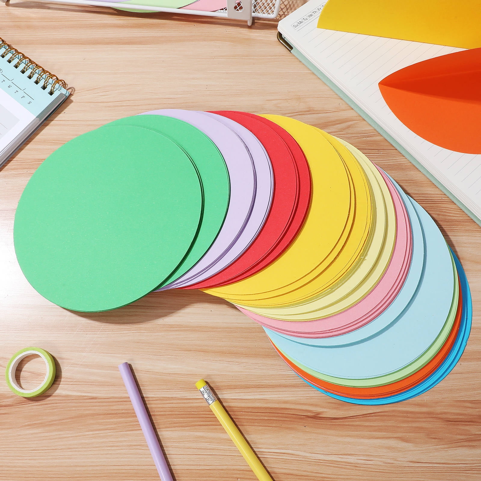 Milisten Pastel Construction Circle Paper for Origami Folding and ...