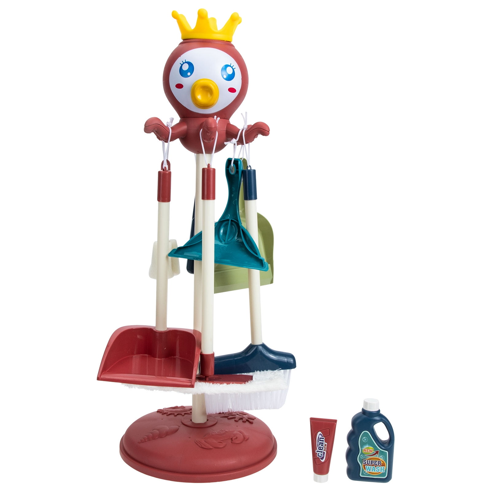 Milisten Pink Kids Broom Set for Toddlers Useful Cleaning Toys with ...