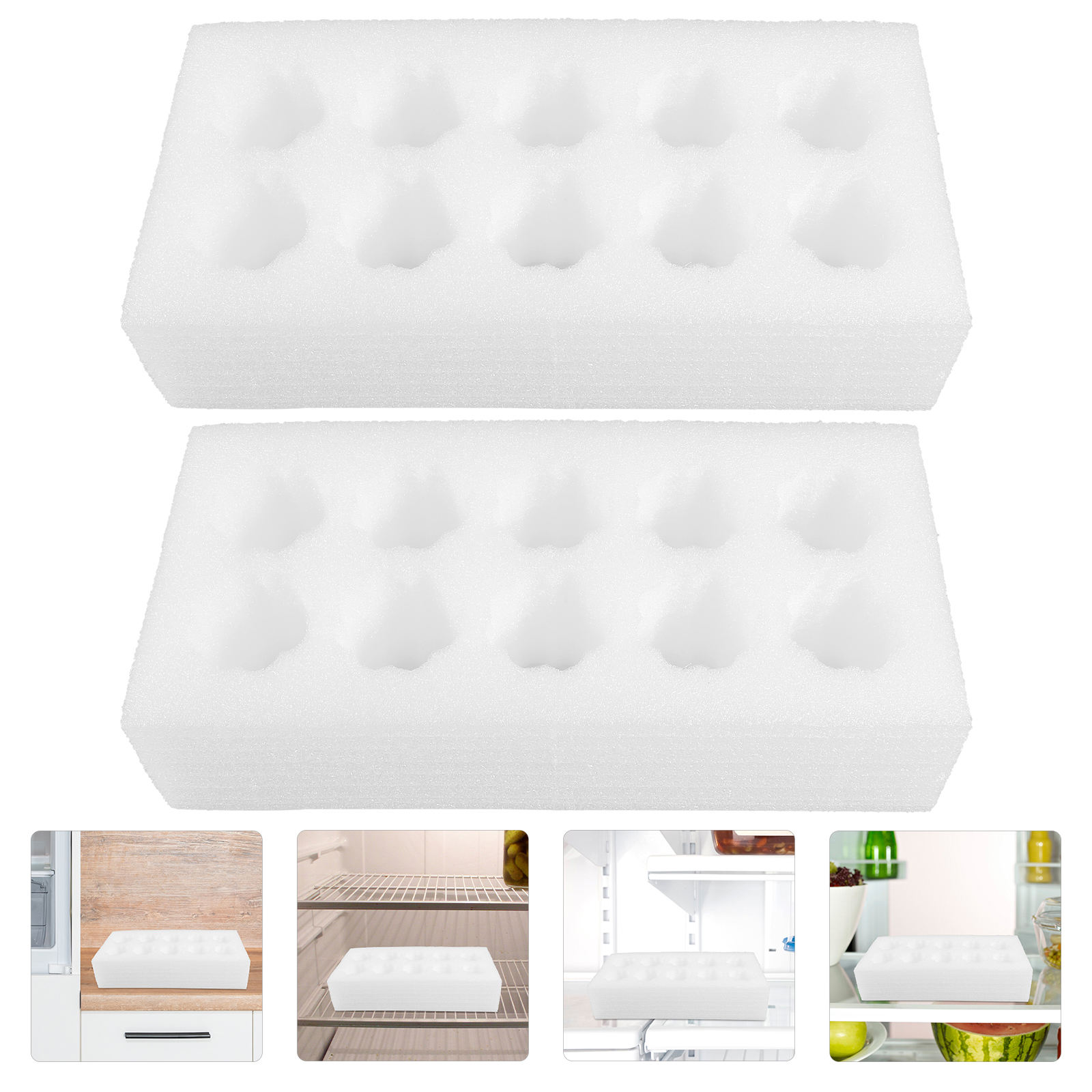 Milisten Portable Egg Protector Tray for Storage White EPE Foam Holds ...