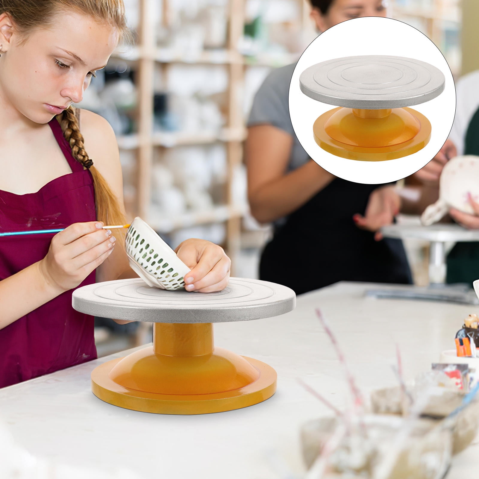 Milisten Pottery Wheel Pottery Turntable Sculpting Wheel Pottery Tool ...