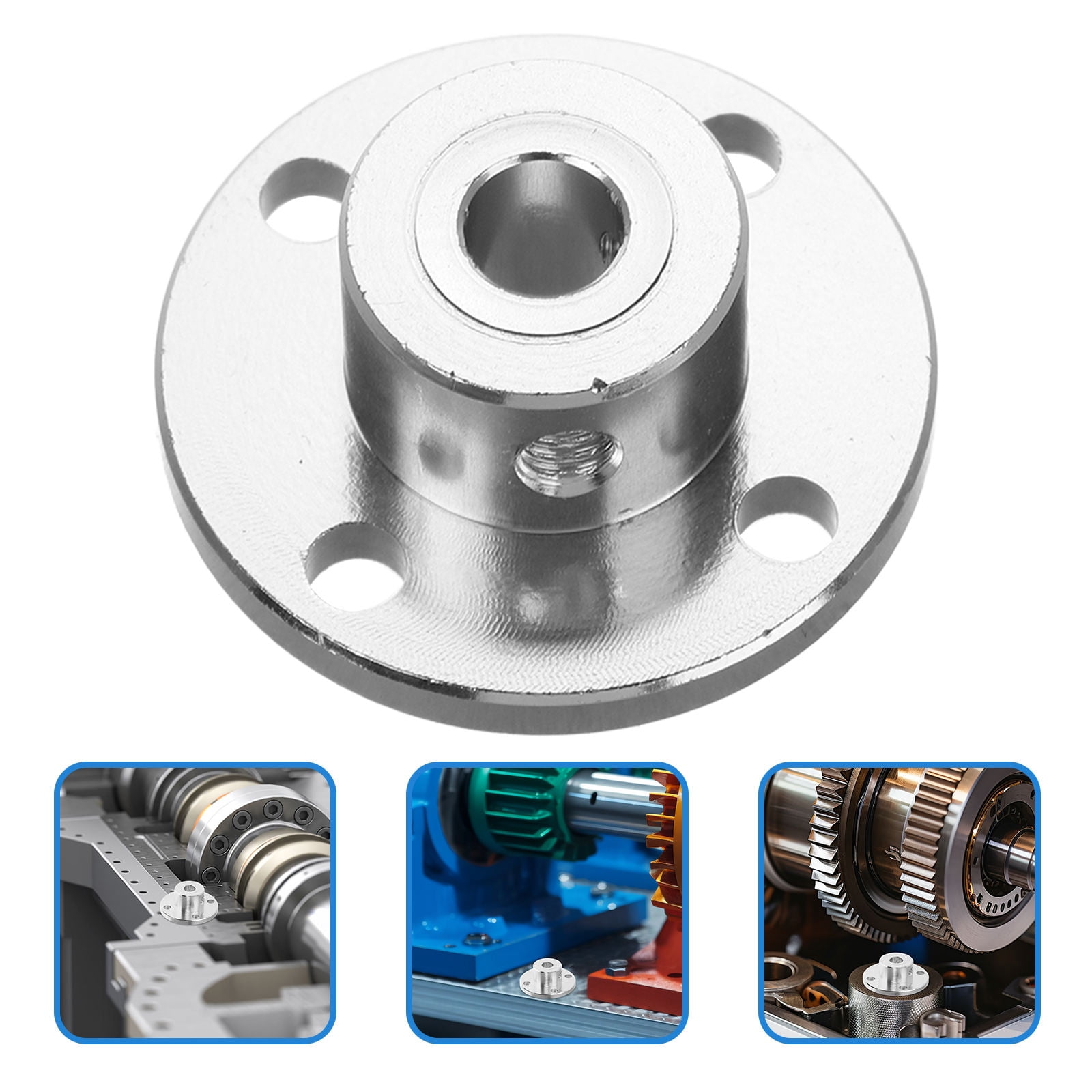 Milisten Rc Flange Coupling Connector Key Guide Shaft Coupler Silver ...