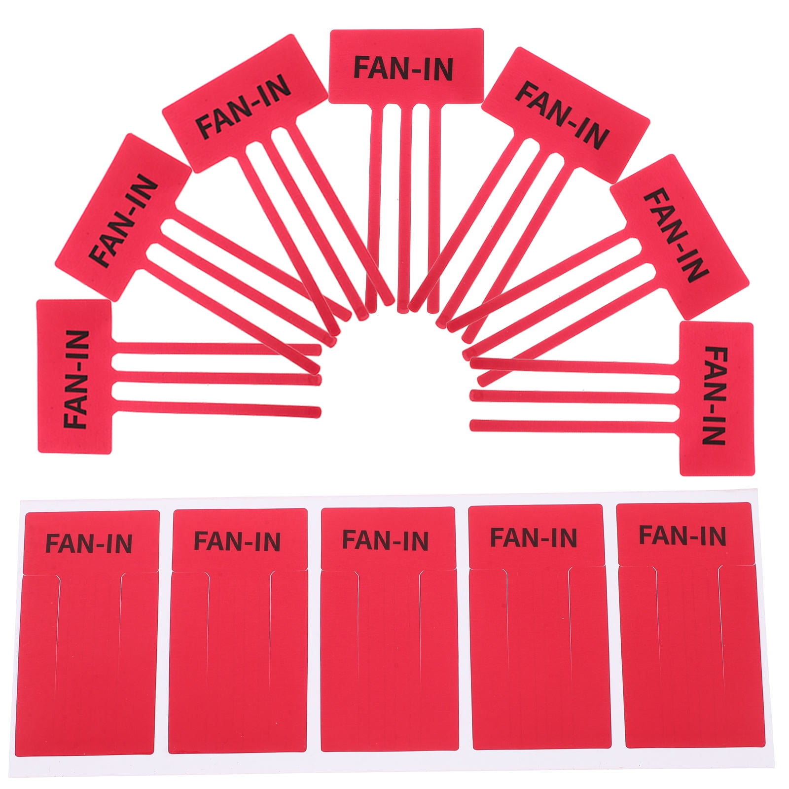 Milisten Air Conditioner Airflow Indicating Decals Red Adhesive Labels ...