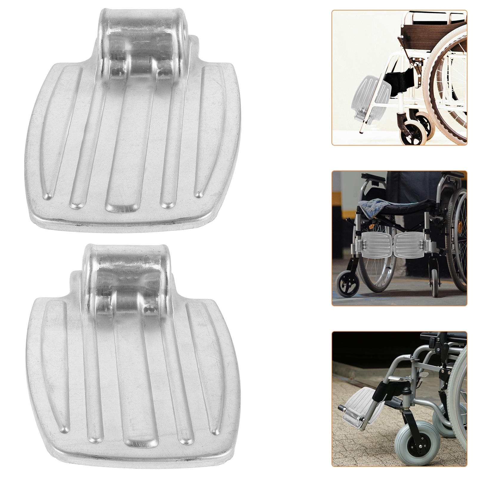 Milisten Replacement Wheelchair Footplates Universal Pedal Footrest ...