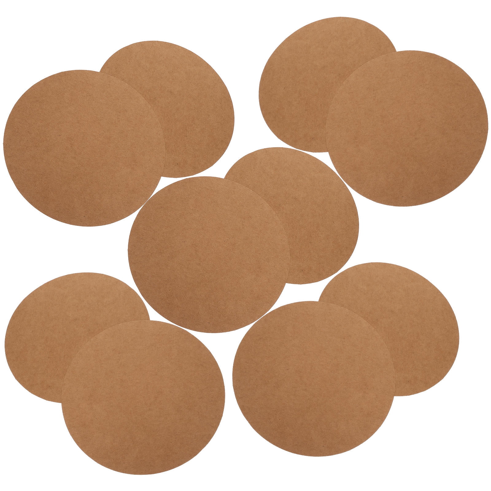 Milisten Blank Round Painting Cardboard Light Brown Thick Paper for ...