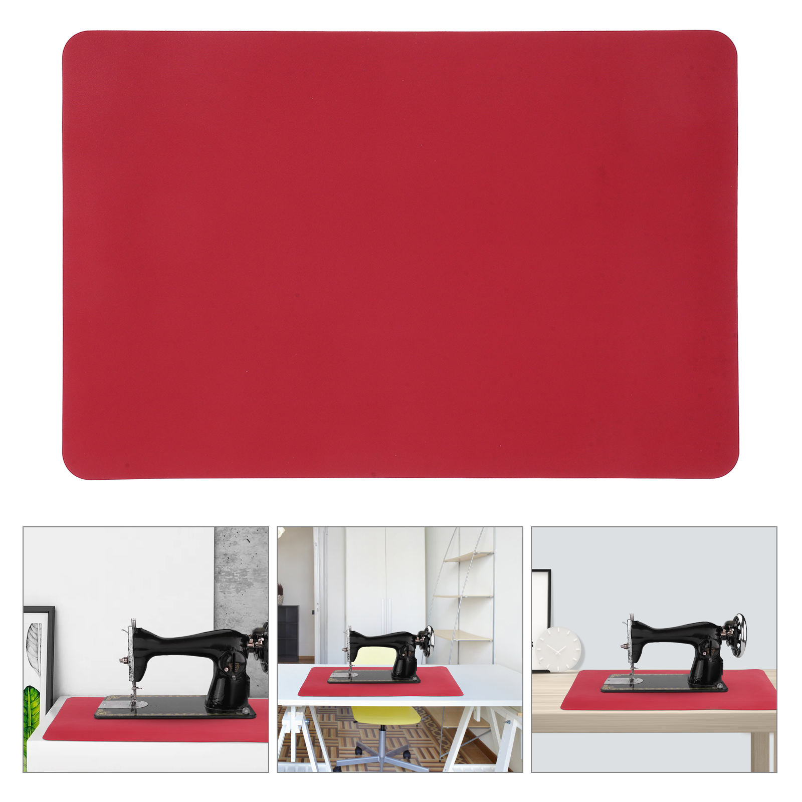 Milisten sewing machine mat Sewing Machine Mat Red Durable 1Set for ...
