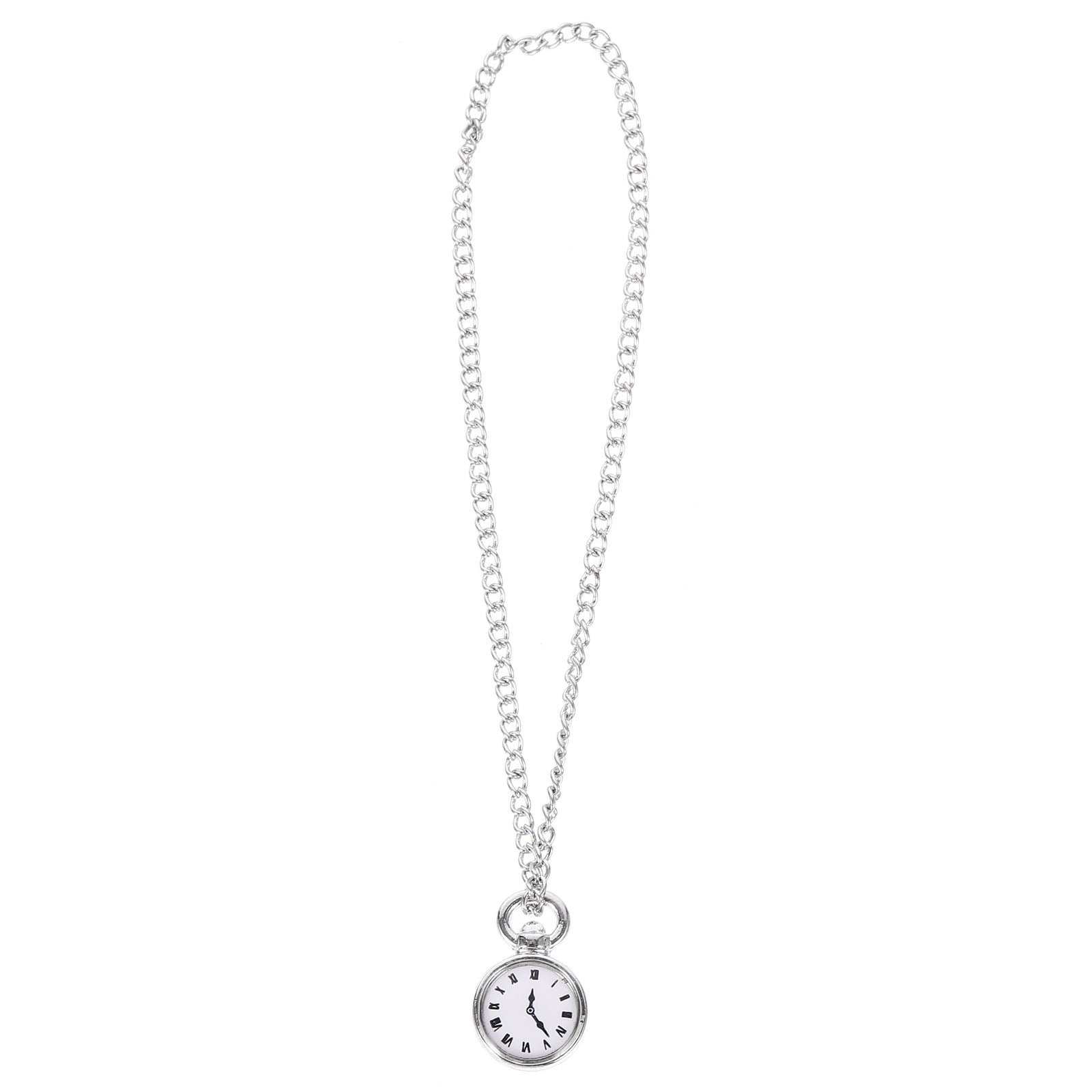 Milisten Dollhouse Miniature Pocket Watch Silver Collectors Decorative ...