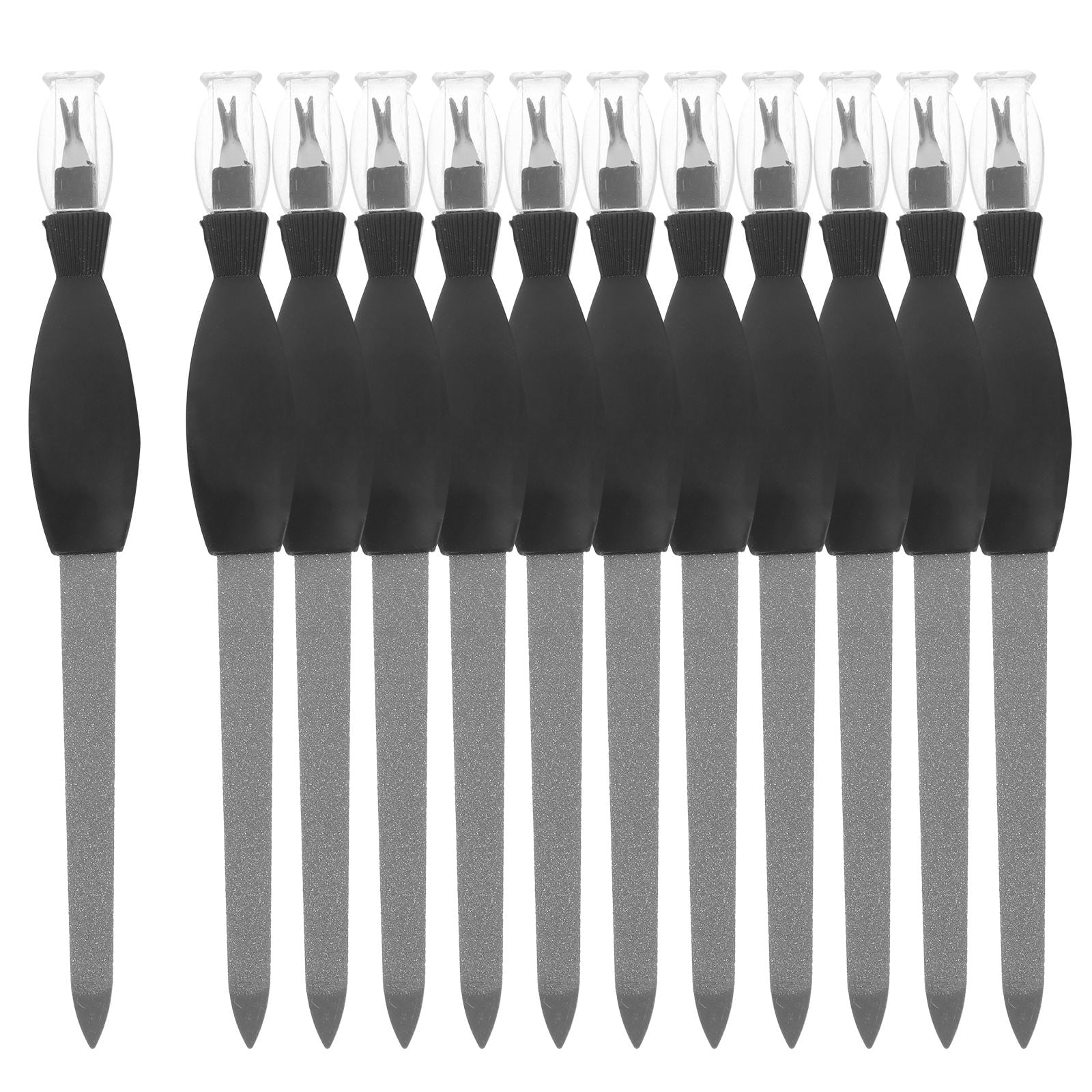 Milisten Travel Nail File 12Pcs for Manicure Nail Care Stainless Steel ...