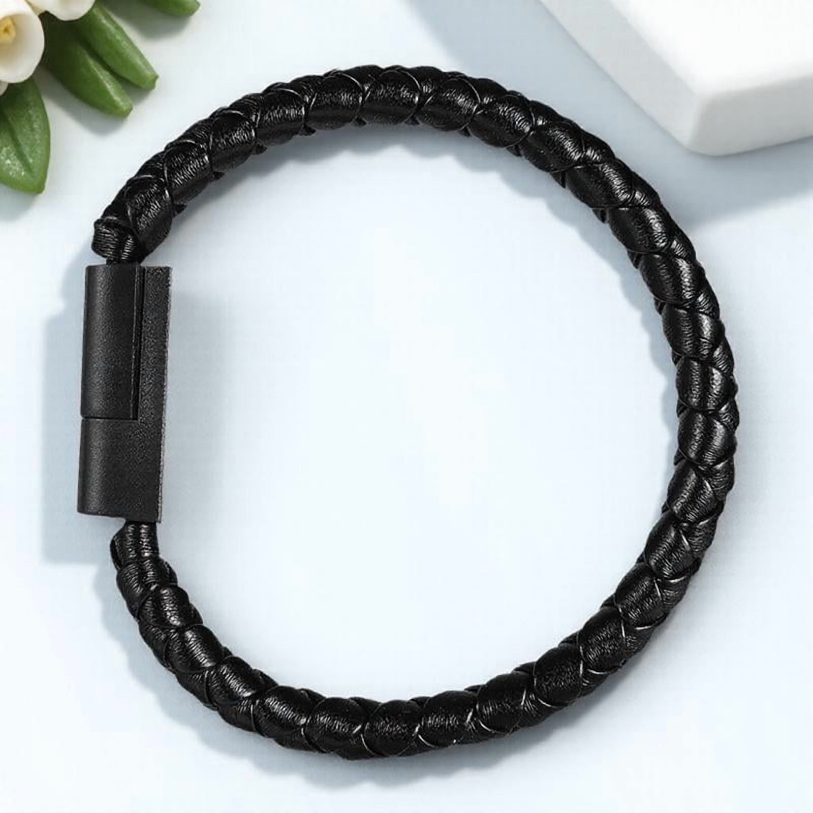 Milisten Type C Cord Black Braided Wristband Style Charge Cable for ...