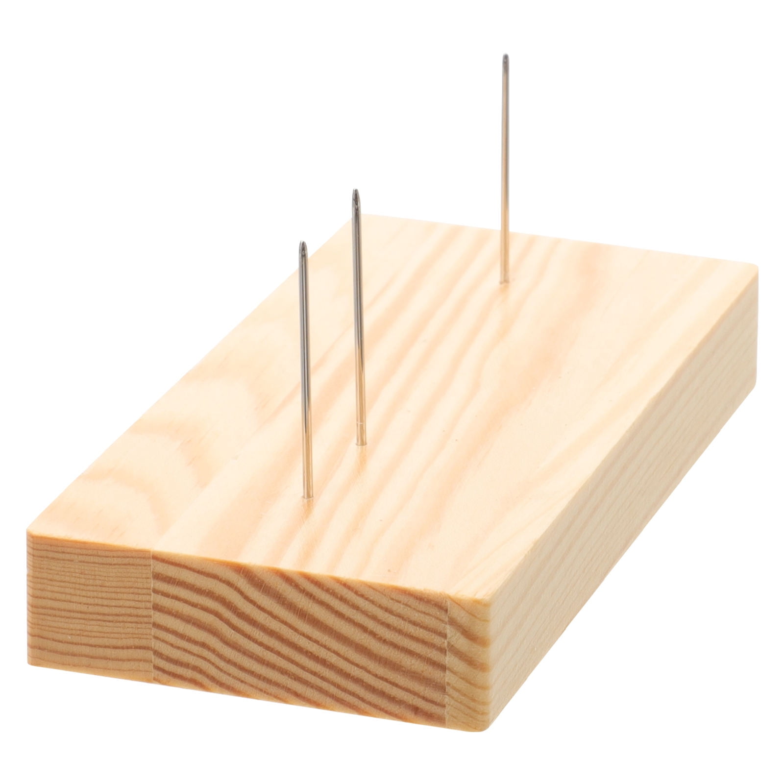 Milisten Wooden Base Display Stand with Metal Needle for Felting Dolls ...