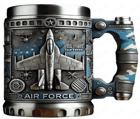 Military 3D Mug, Printed Design Ceramic Coffee Mug Patriotic Navy Air ...