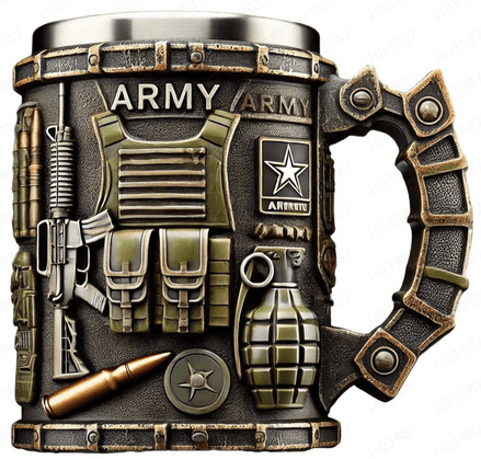 Military 3D Mug, Printed Design Ceramic Coffee Mug Patriotic Navy Air ...