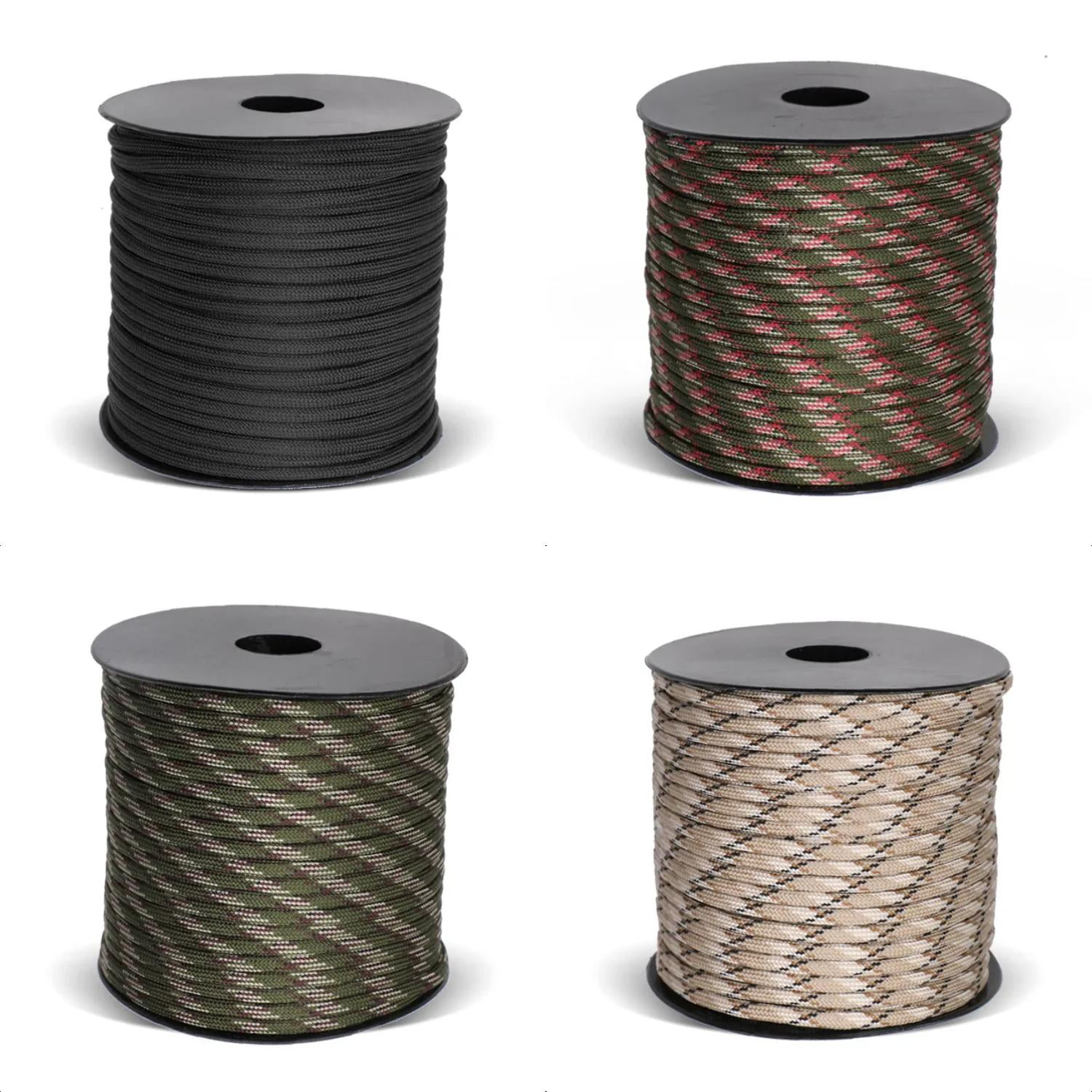 Military 9 Strand 4mm 650 Paracord 50m 100m Tactical Parachute Cord ...