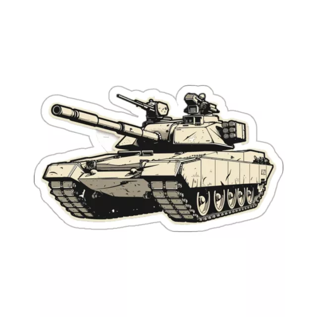 Military A1 Abrams Tank Us Warzone Sticker Vinyl Decal Soldier Veteran ...