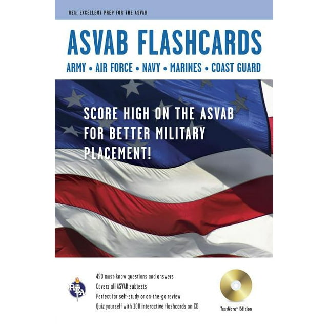 Military (ASVAB) Test Preparation: ASVAB Flashcard Book (Paperback ...