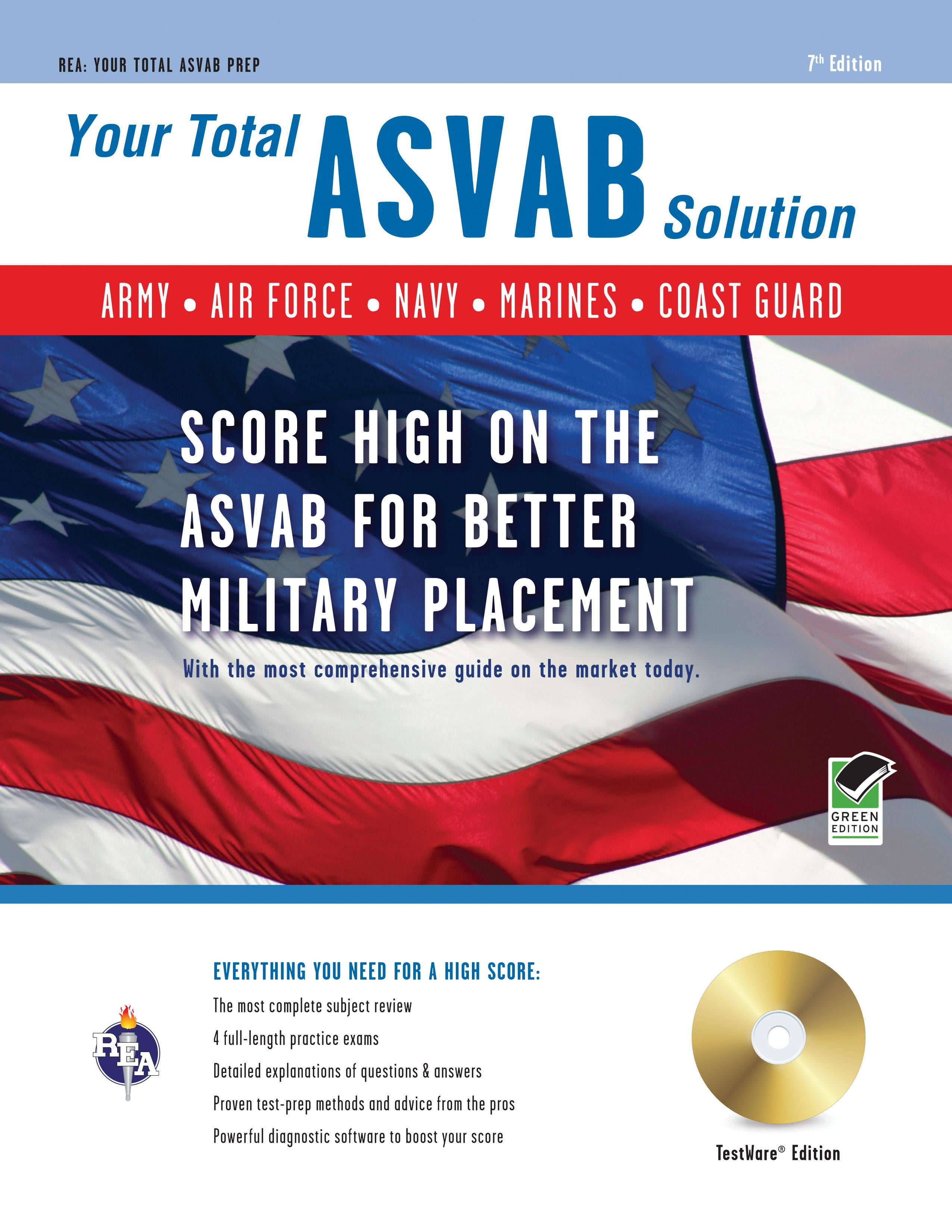 Military (ASVAB) Test Preparation: ASVAB w/CD-ROM 7th Ed. : Your Total ...