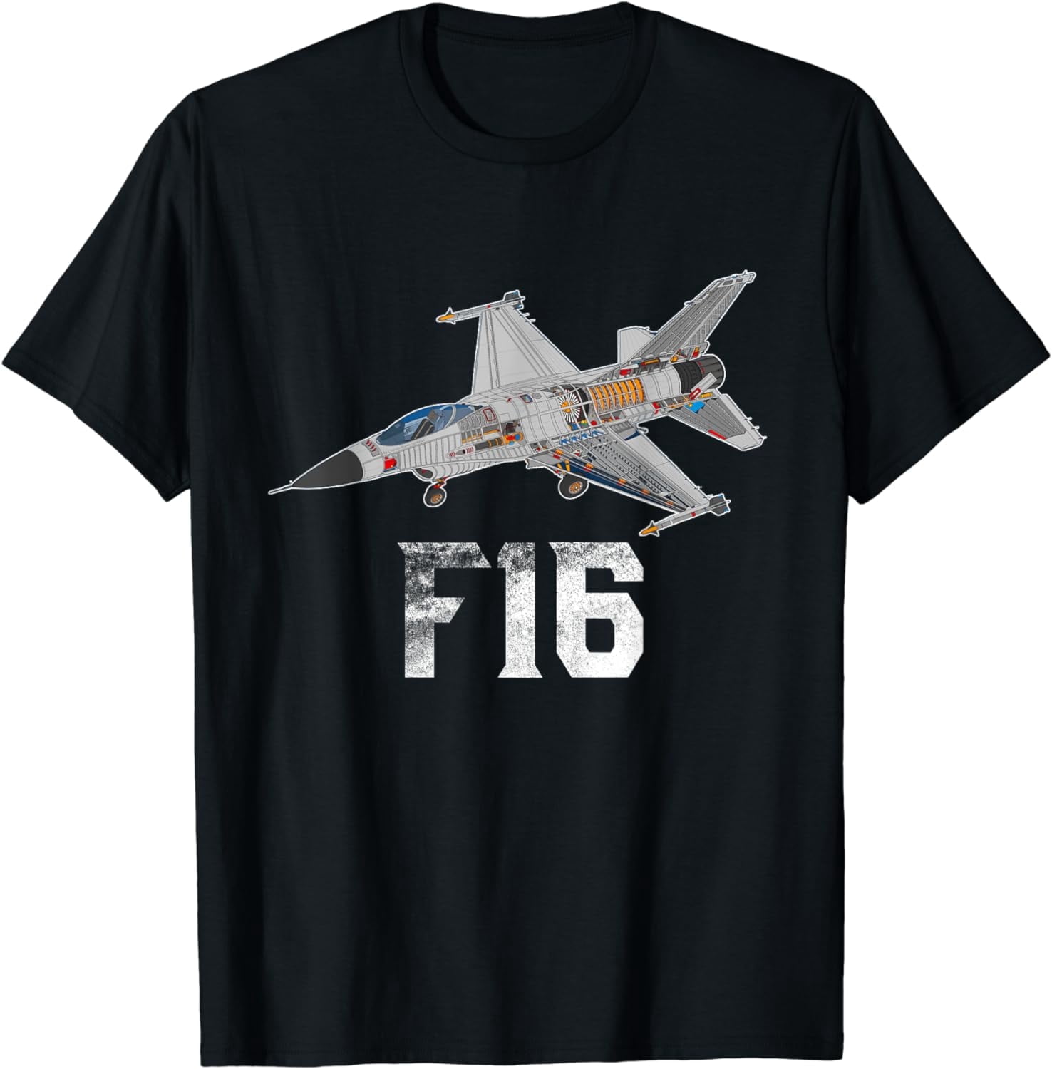 Military Aircraft F-16 Falcon Pilot Gifts T Shirt USAF Tee - Walmart.com