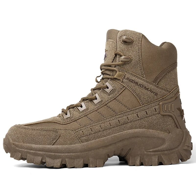 Military Ankle Boots Man Outdoor Leather Tactical Combat Man Boots Army ...