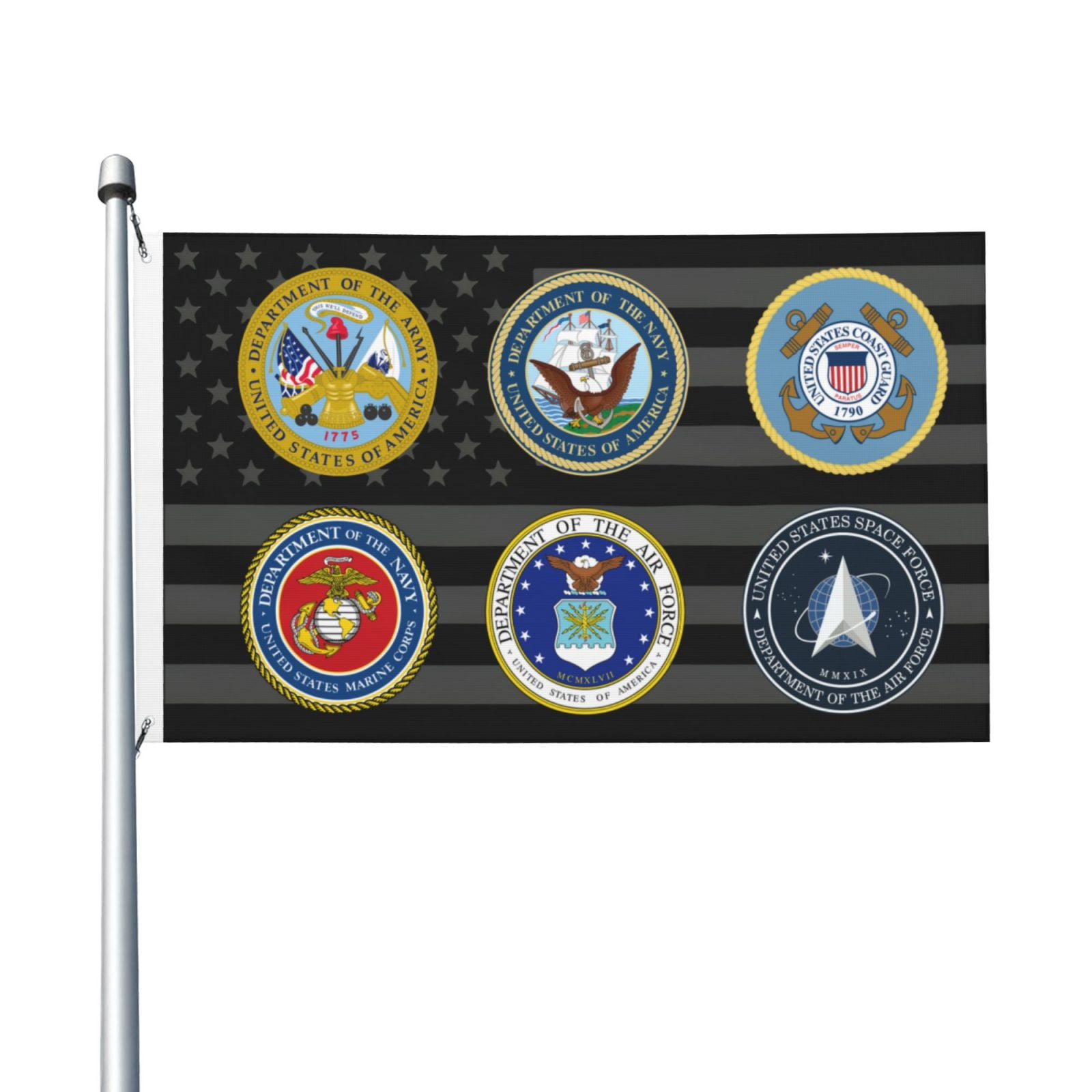 Military Armed Forces Flags for Yard Outside Decorations 3x5 Ft Double ...