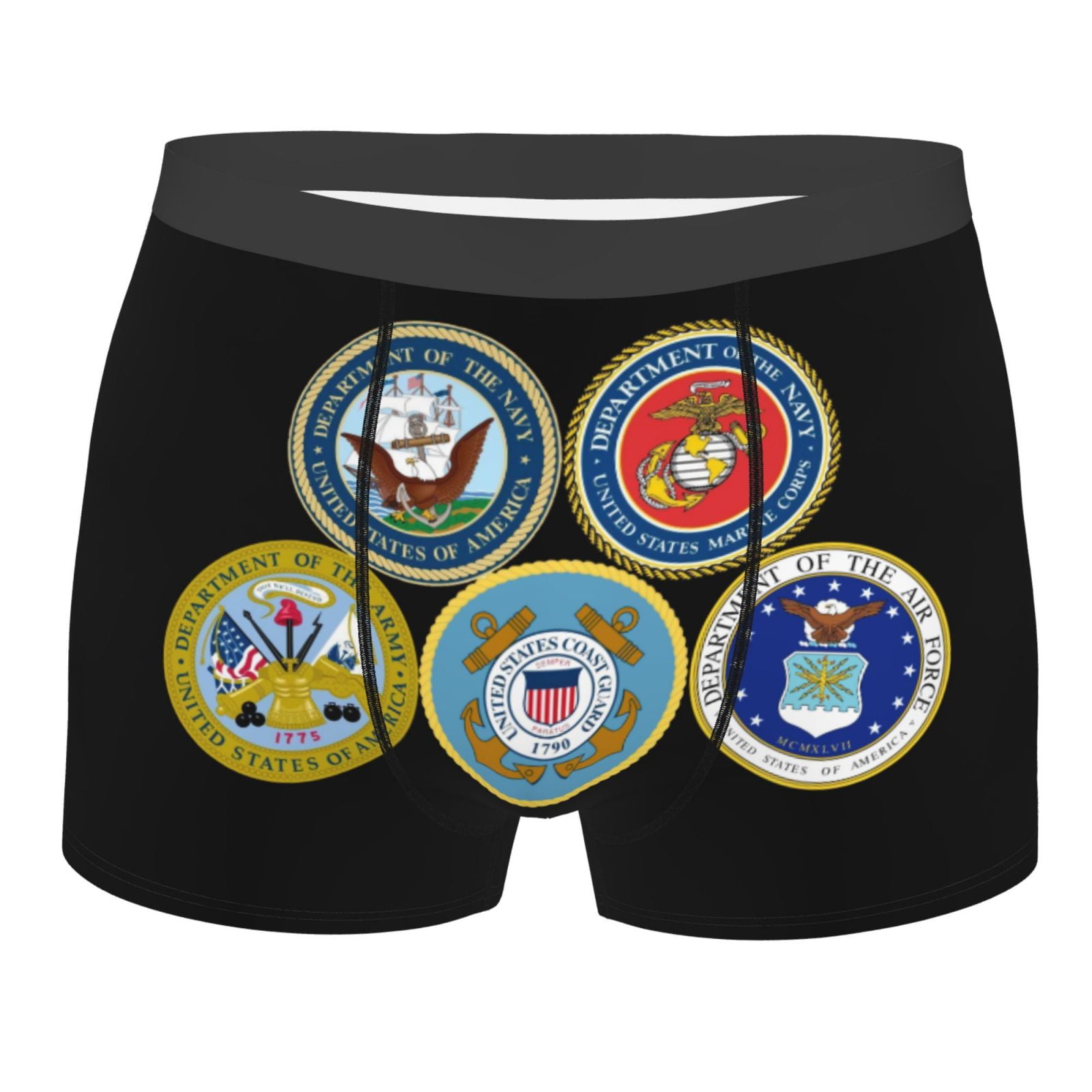 Military Armed Forces Mens Boxer Briefs Funny Novelty Underwear Present ...
