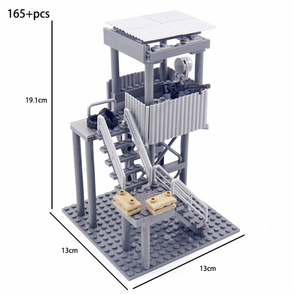 Military Army Soldiers World War 2 Observation Tower Sentry Scene Model ...