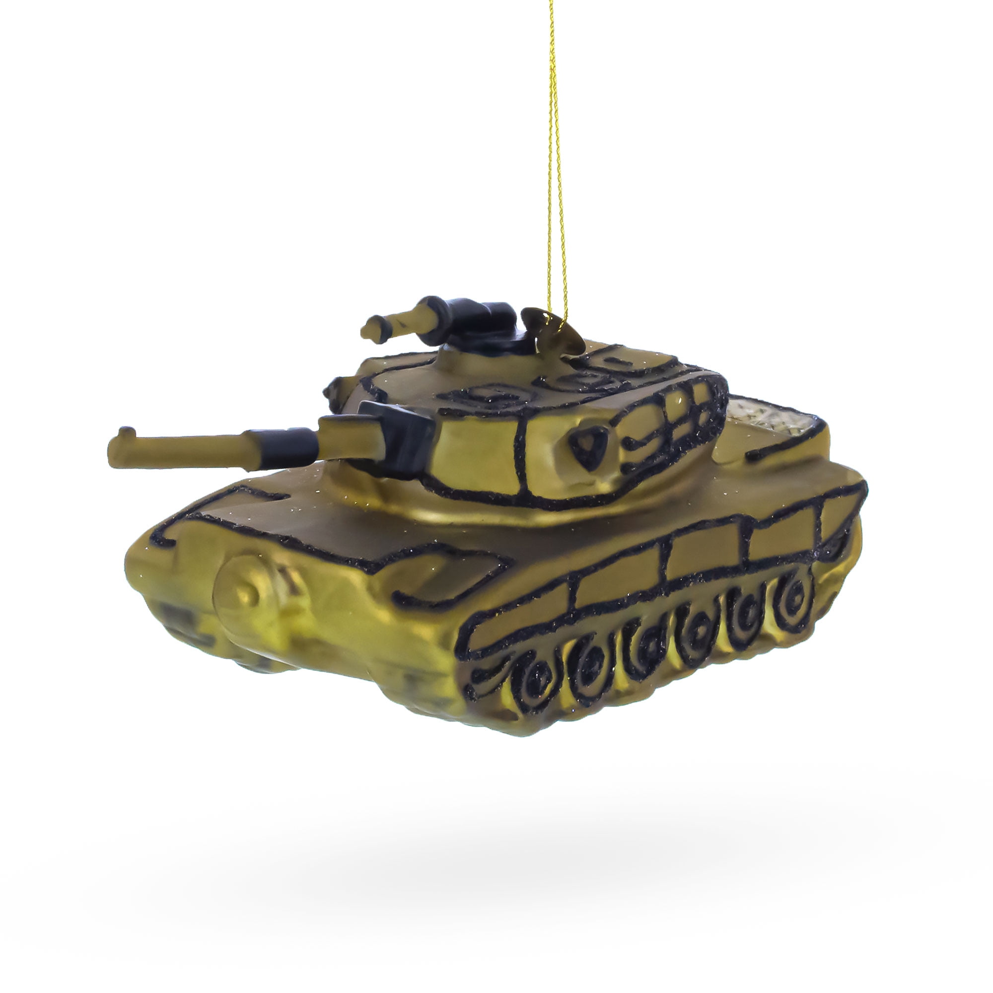 Military Army Tank Blown Glass Christmas Ornament - Walmart.com