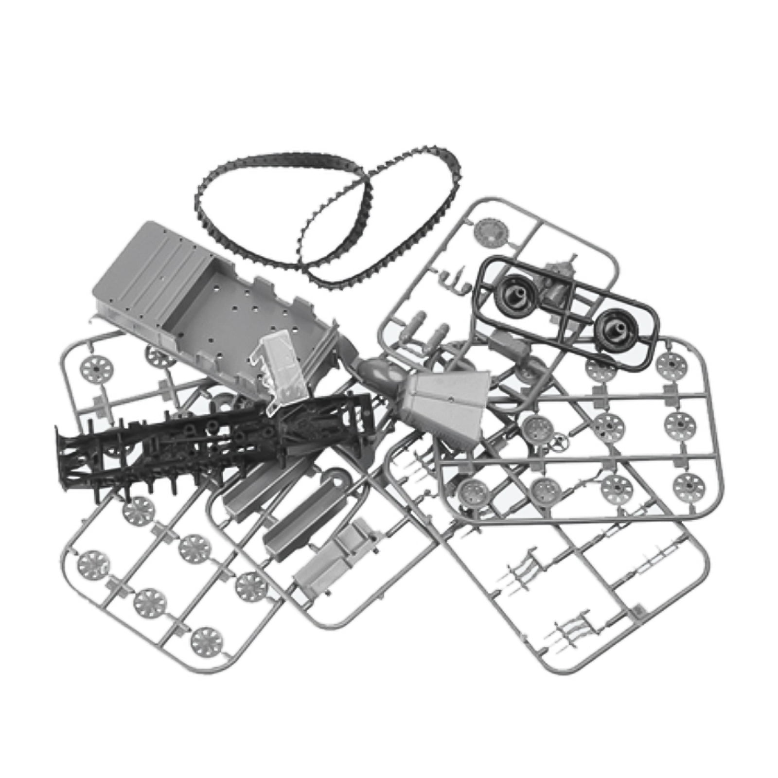 Military Assembly Model Kit DIY 1/72 Scale Plastic Sd.Kfz.7 Half-Track ...