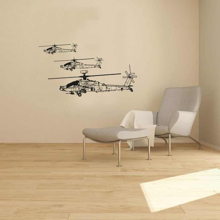 attack helicopter silhouette
