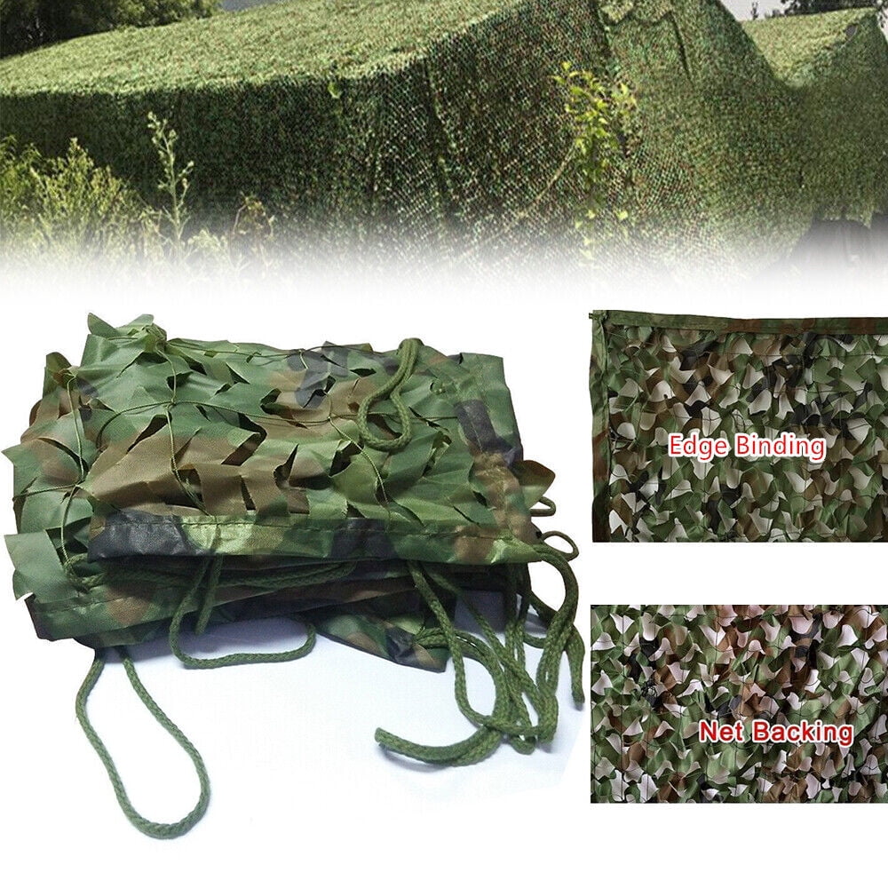 Military Camo Netting Woodland Camouflage Net Cutable Camping Hunting ...