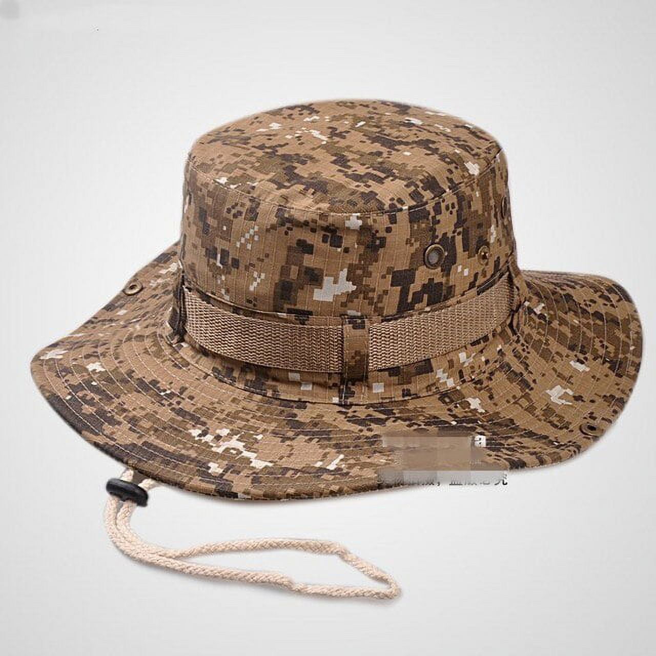 Military Camouflage Bucket Hats Jungle Camo Fisherman Hat with Wide ...