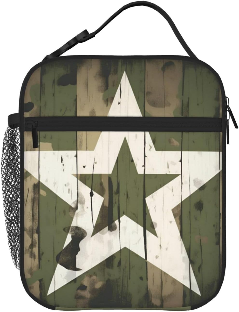 Military Camouflage Star Lunch Box Insulated for Women Men Detachable ...