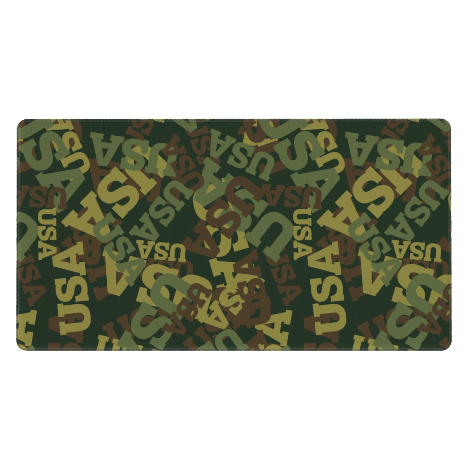 Military Camouflage USA Large Gaming Mouse Pad, Large Keyboard Pad,Desk ...