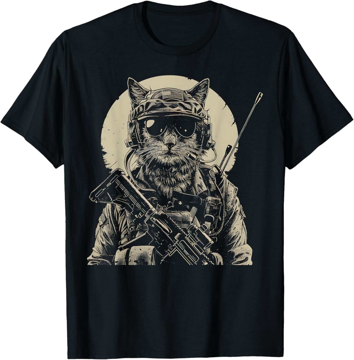 Military Cat Tactical Gear Veteran Soldier Gift Idea T-Shirt - Walmart.com