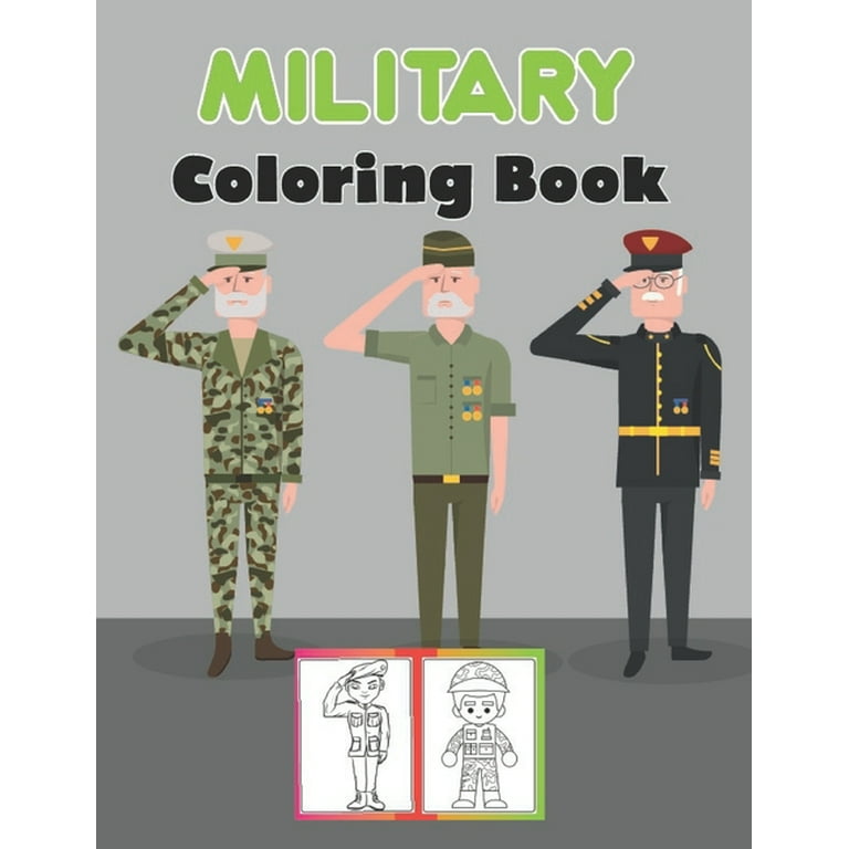military coloring pages for child
