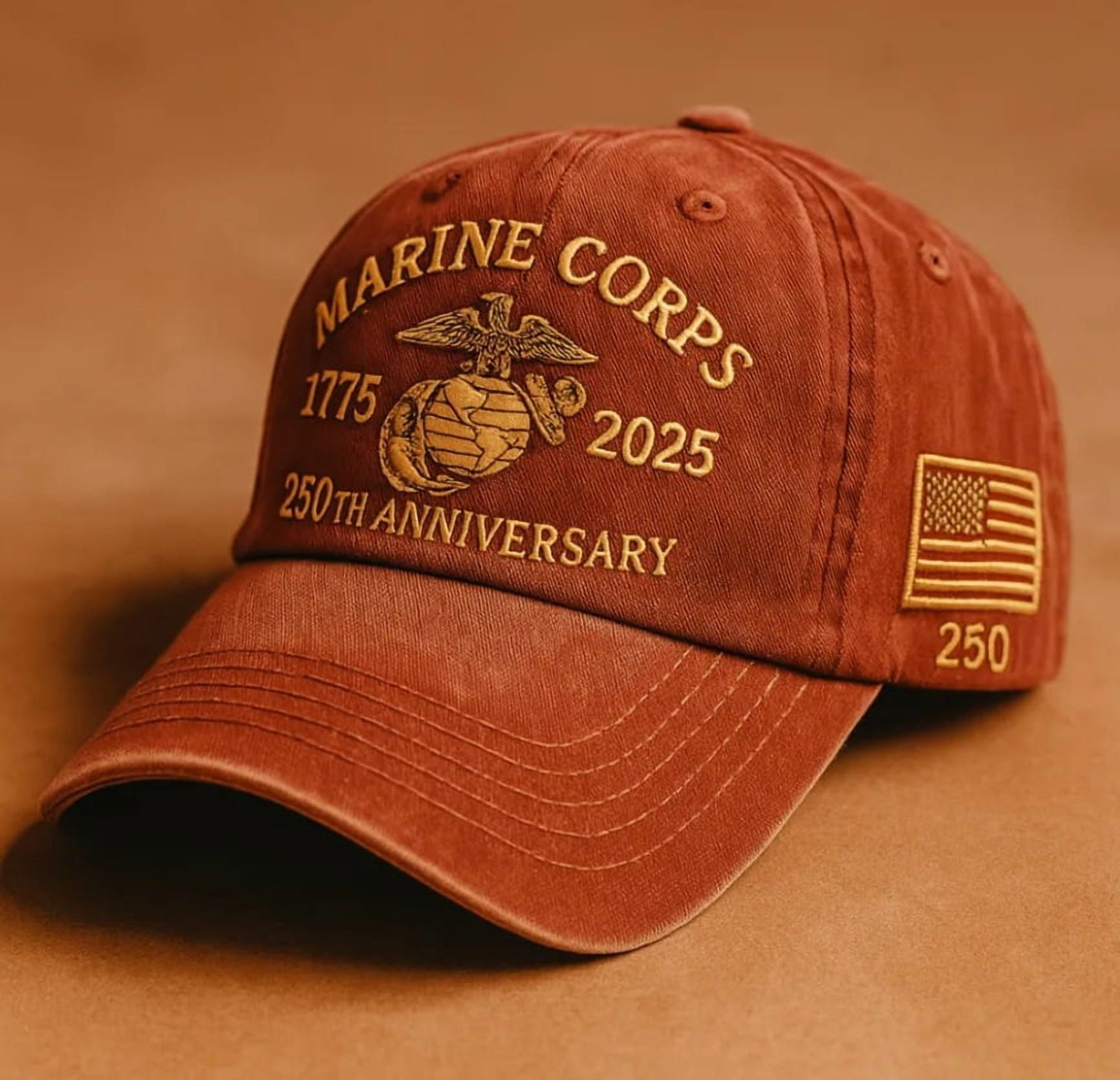 Military Commemorative Baseball Cap - USMC 250th Anniversary ...