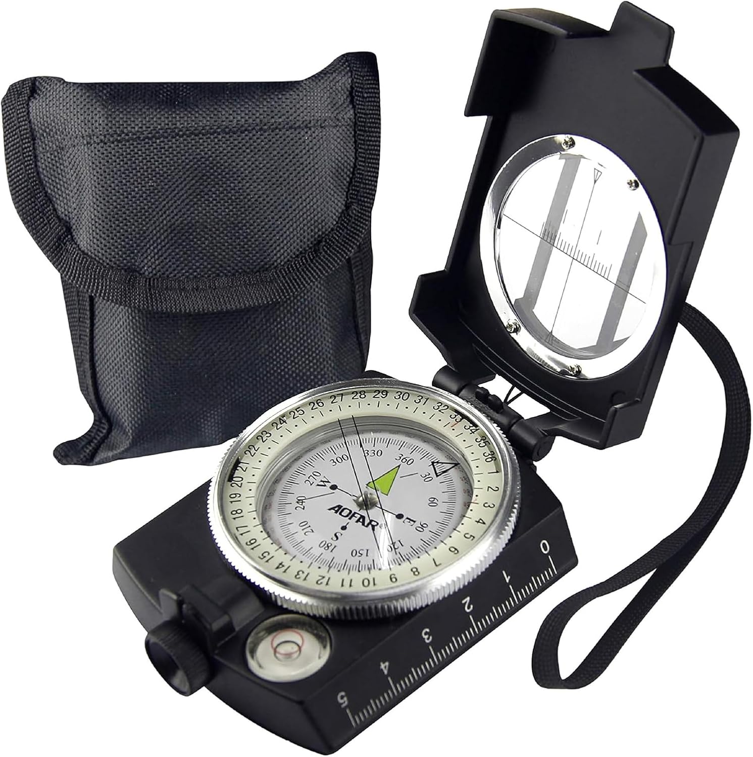 Military Compass,AF-4580 Lensatic Sighting, Waterproof and Shakeproof ...