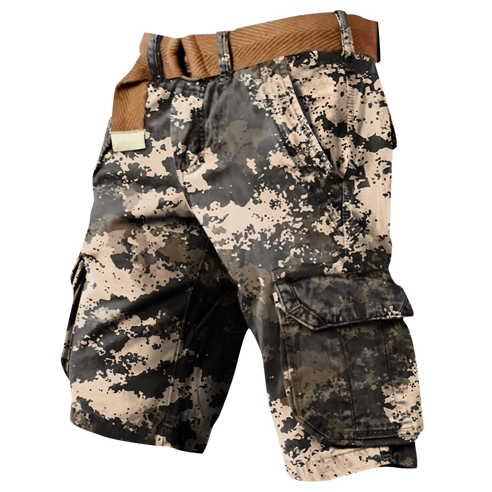 Military Enthusiast Men's Camouflage Work Shorts | Multi-Pocket Outdoor ...