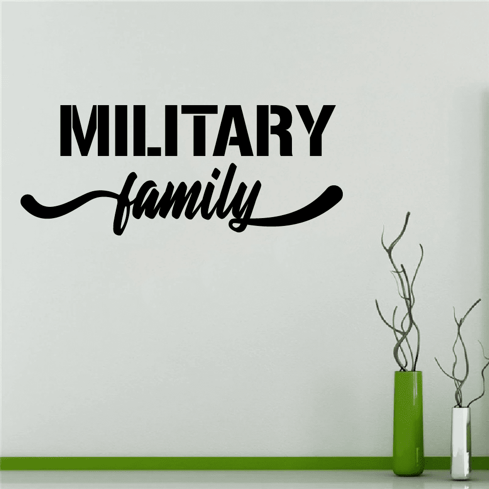 Military Family - Signage Military Family Army Soldiers Troops Vinyl ...