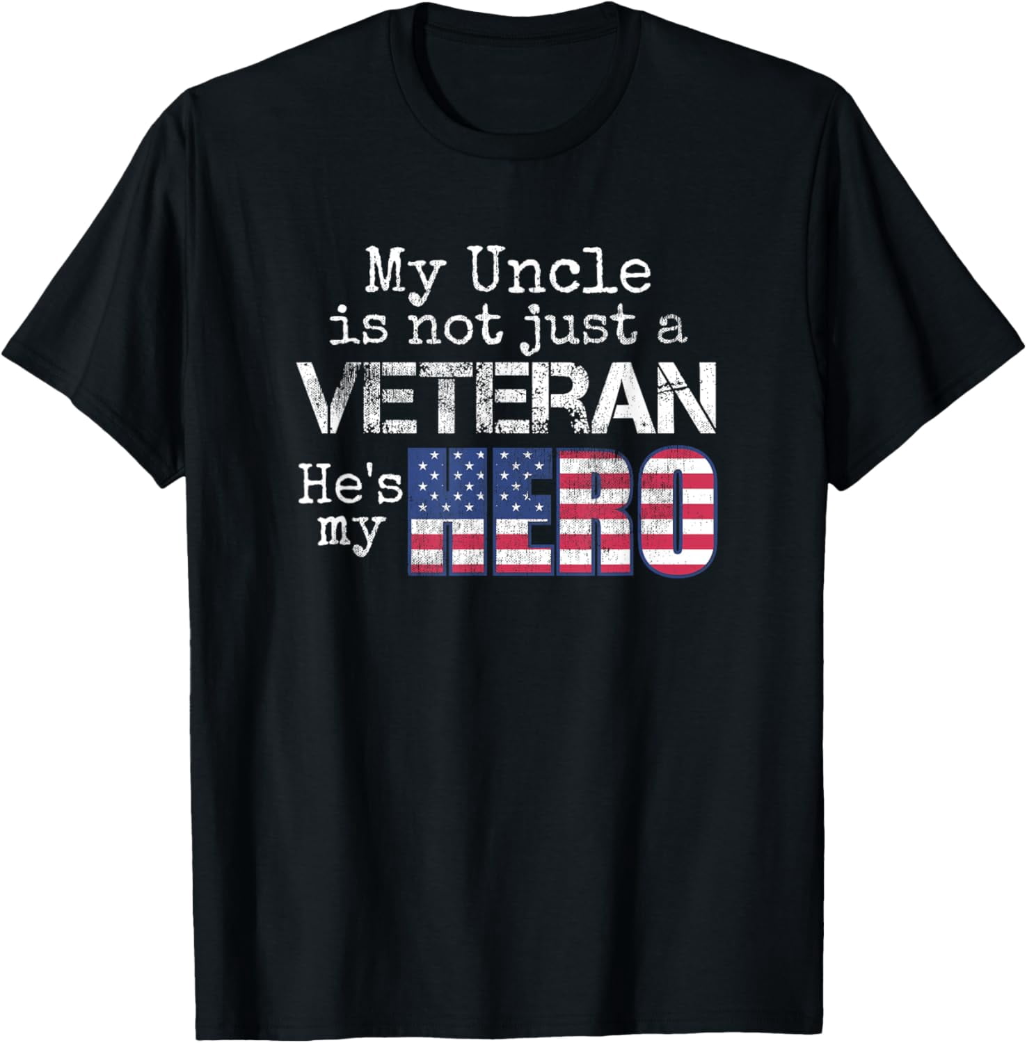 Military Family Veteran Shirt My Uncle US Veteran My Hero - Walmart.com