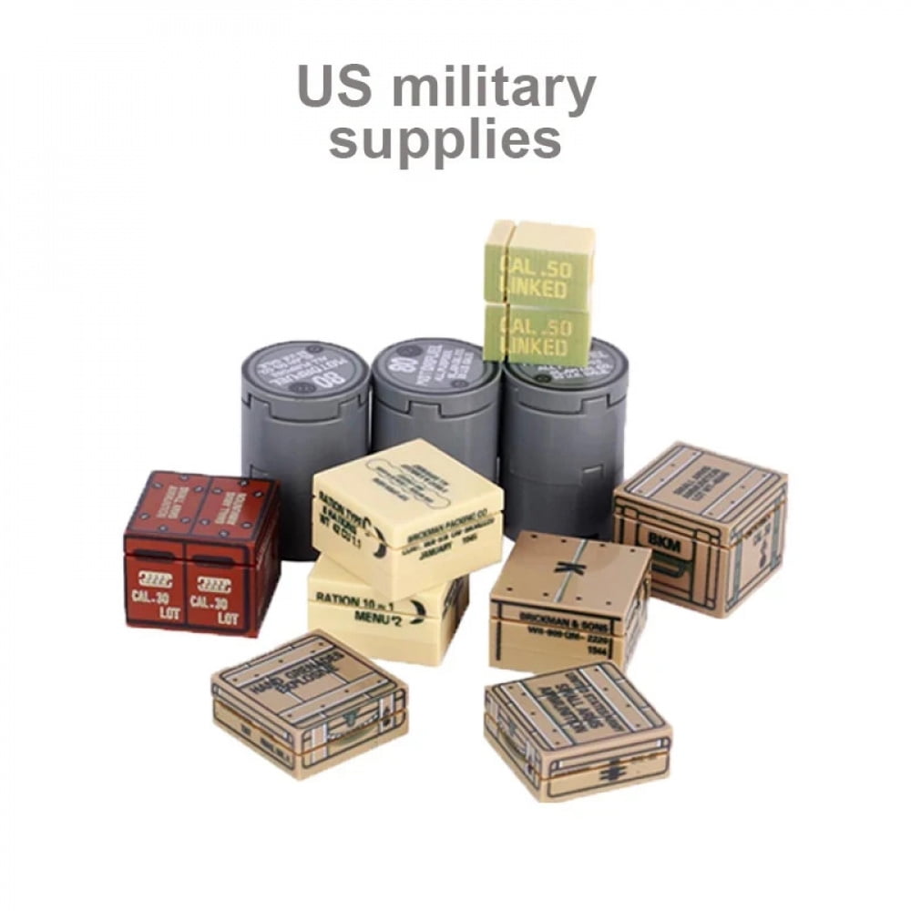 Military Figures Marine Corps Building Blocks WW2 Soldiers Material ...