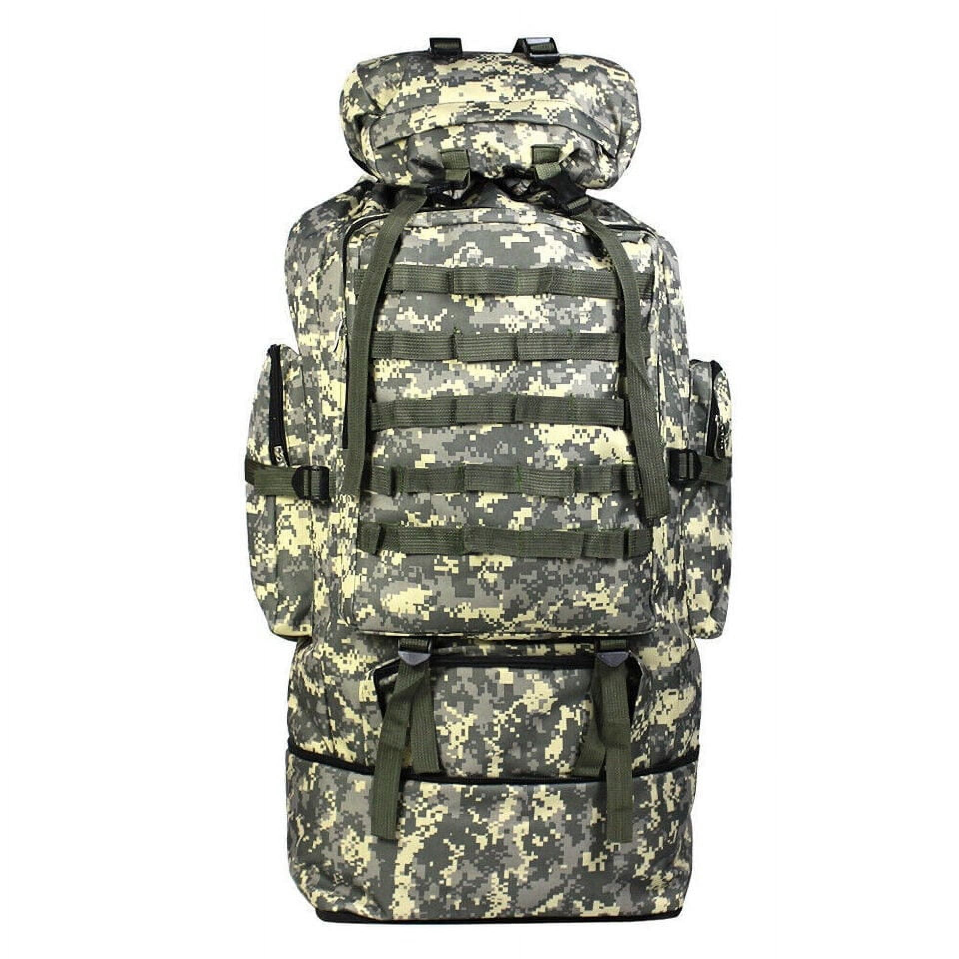 Military-Grade 100L Tactical Backpack for Outdoor Adventures ACU Camo ...