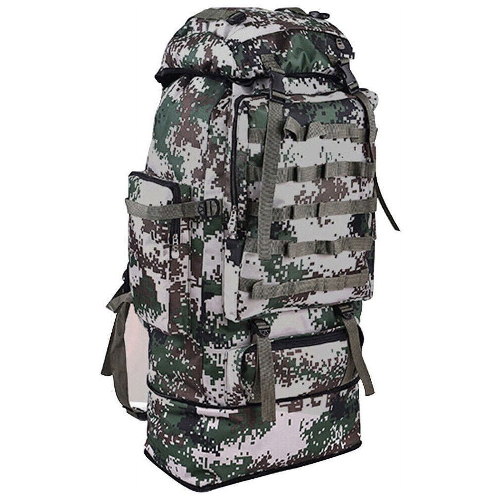 Military-Grade 100L Tactical Backpack for Outdoor Adventures Army Camo ...