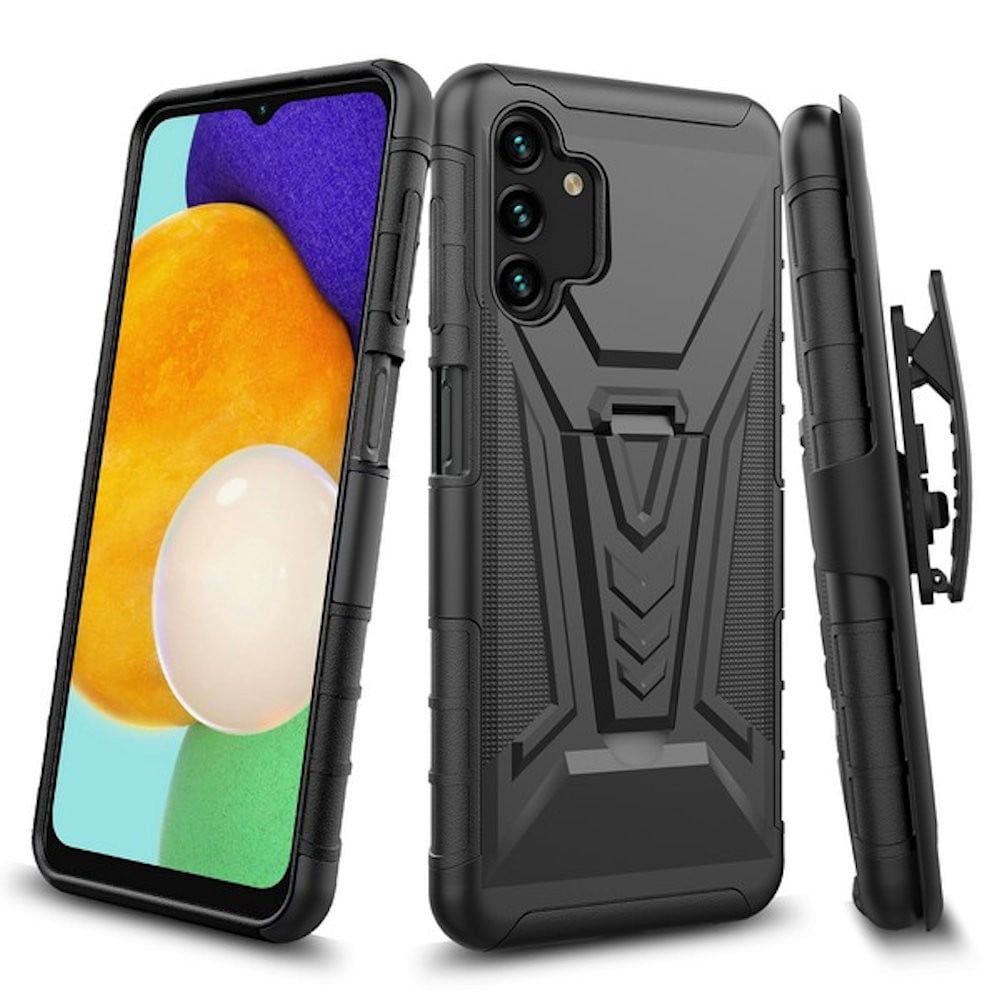 Military Grade 3-IN-1 Advanced Armor Hybrid Case with Belt Clip Holster ...
