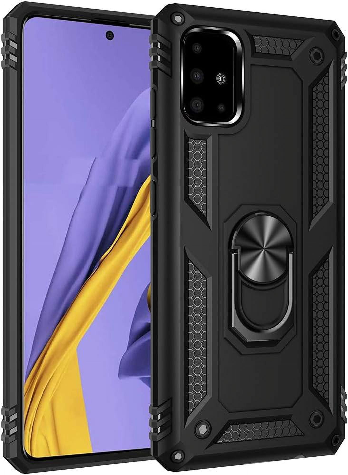 Military Grade Drop Impact for Samsung Galaxy A51 4G Case Galaxy M40S Case 360 Metal Rotating ...