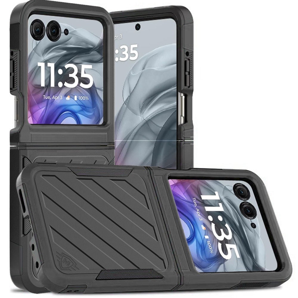 Military Grade Noble Hybrid Armor Case for Motorola Razr 2024 - Black ...