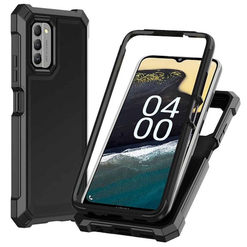 Military Grade Rugged Hybrid Case for Nokia G400 5G - Black - Walmart.com