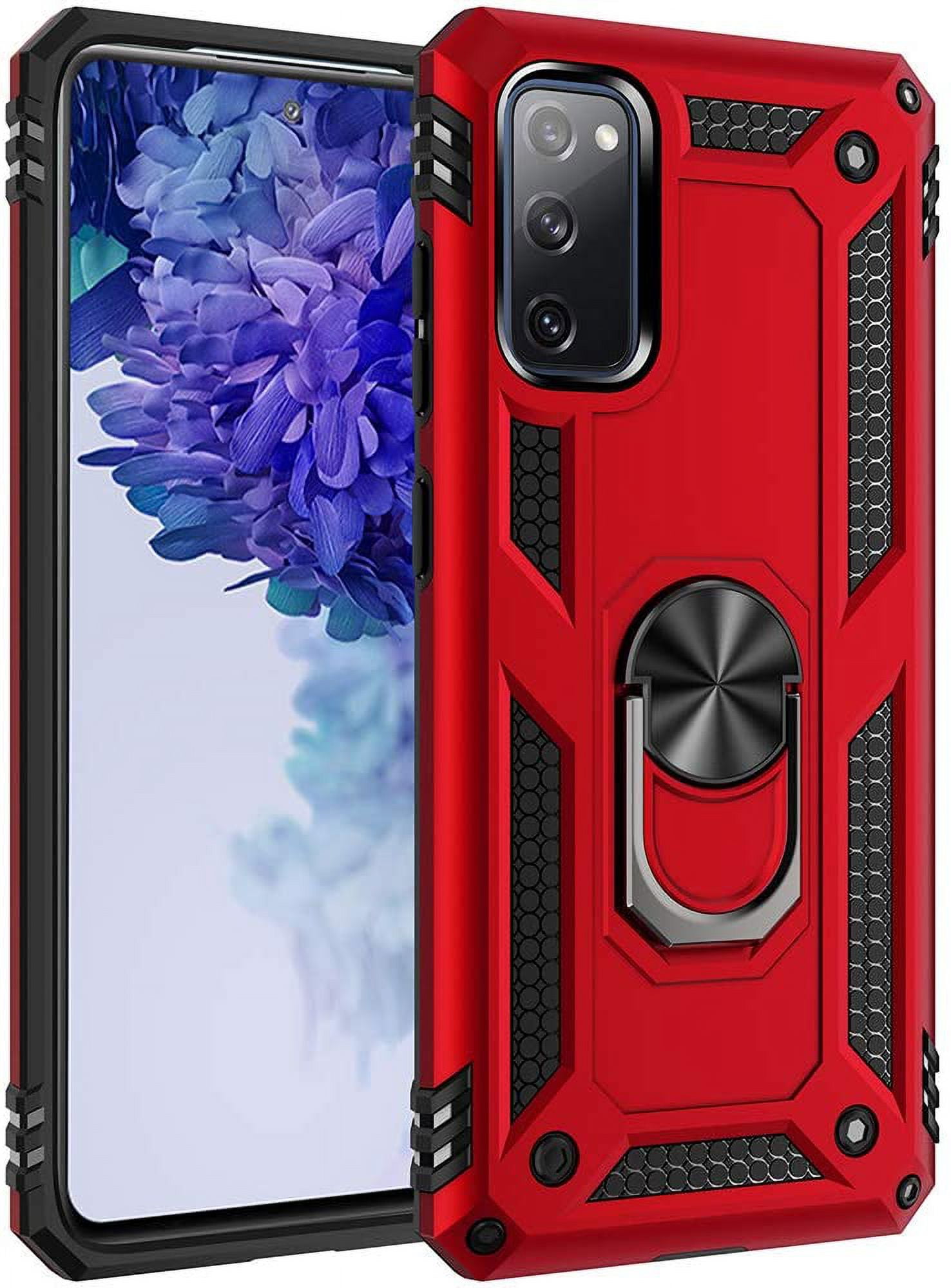 Military Grade Shockproof Case for Samsung Galaxy S20 FE/S20 FE 5G (Red ...