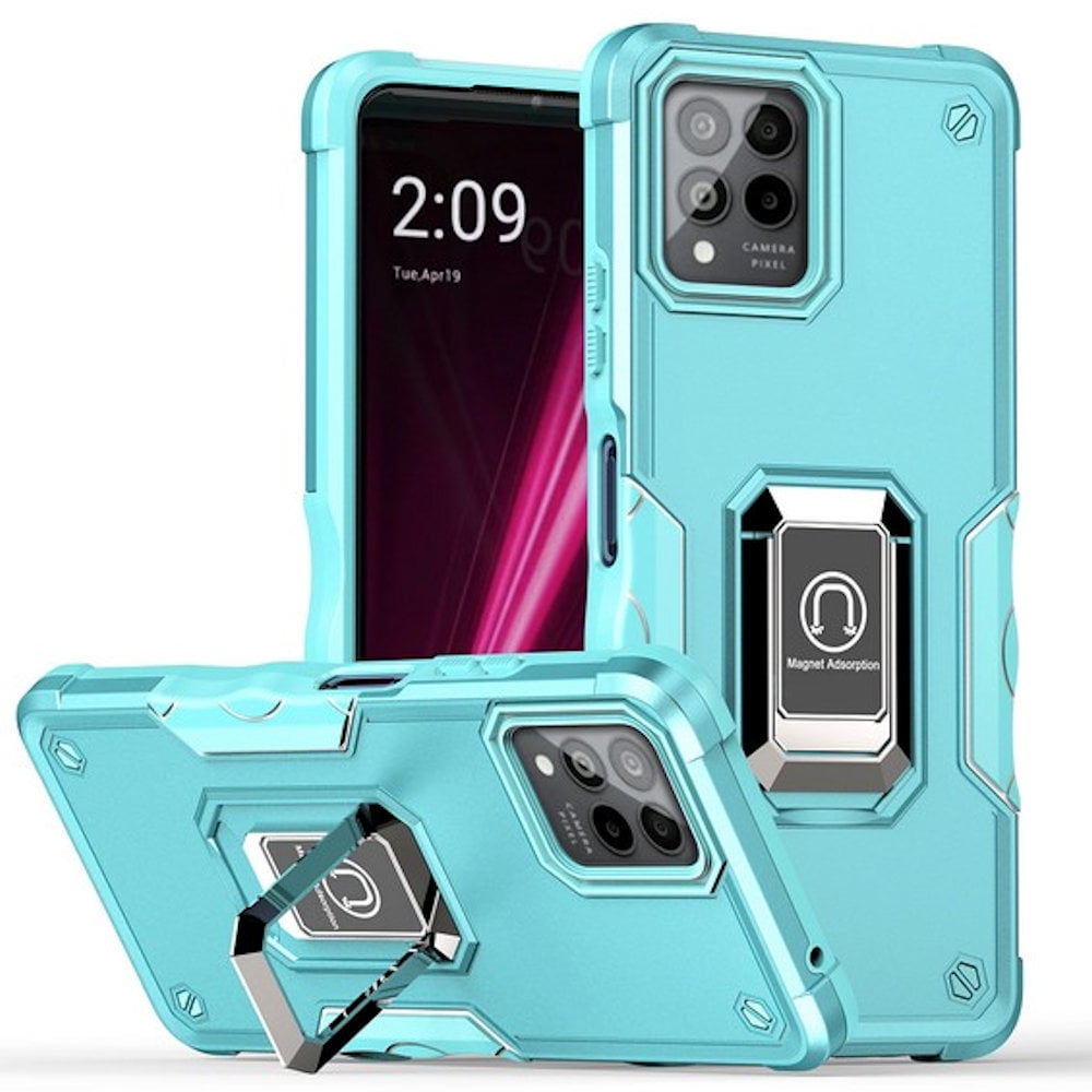Military Grade Shockproof Hybrid Armor Case with Ring Grip for T-Mobile ...