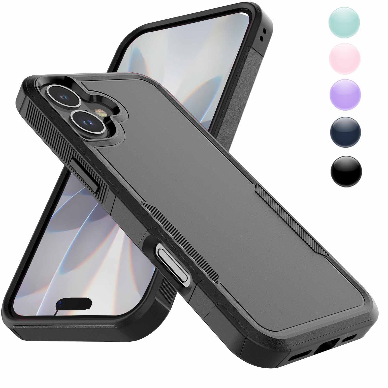 Military Grade Shockproof iPhone 17 Case,Dual Layer Full Body ...