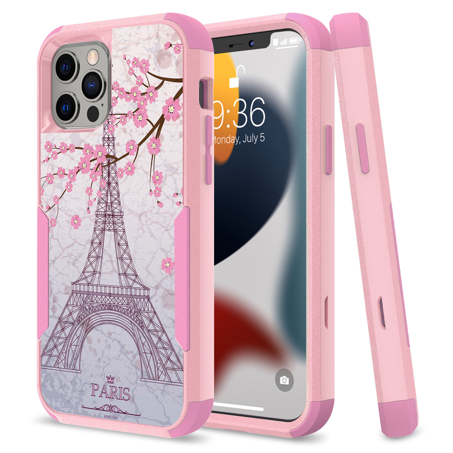 Military Grade TUFF Hybrid Armor Case for iPhone 14 Pro - Eiffel Tower ...